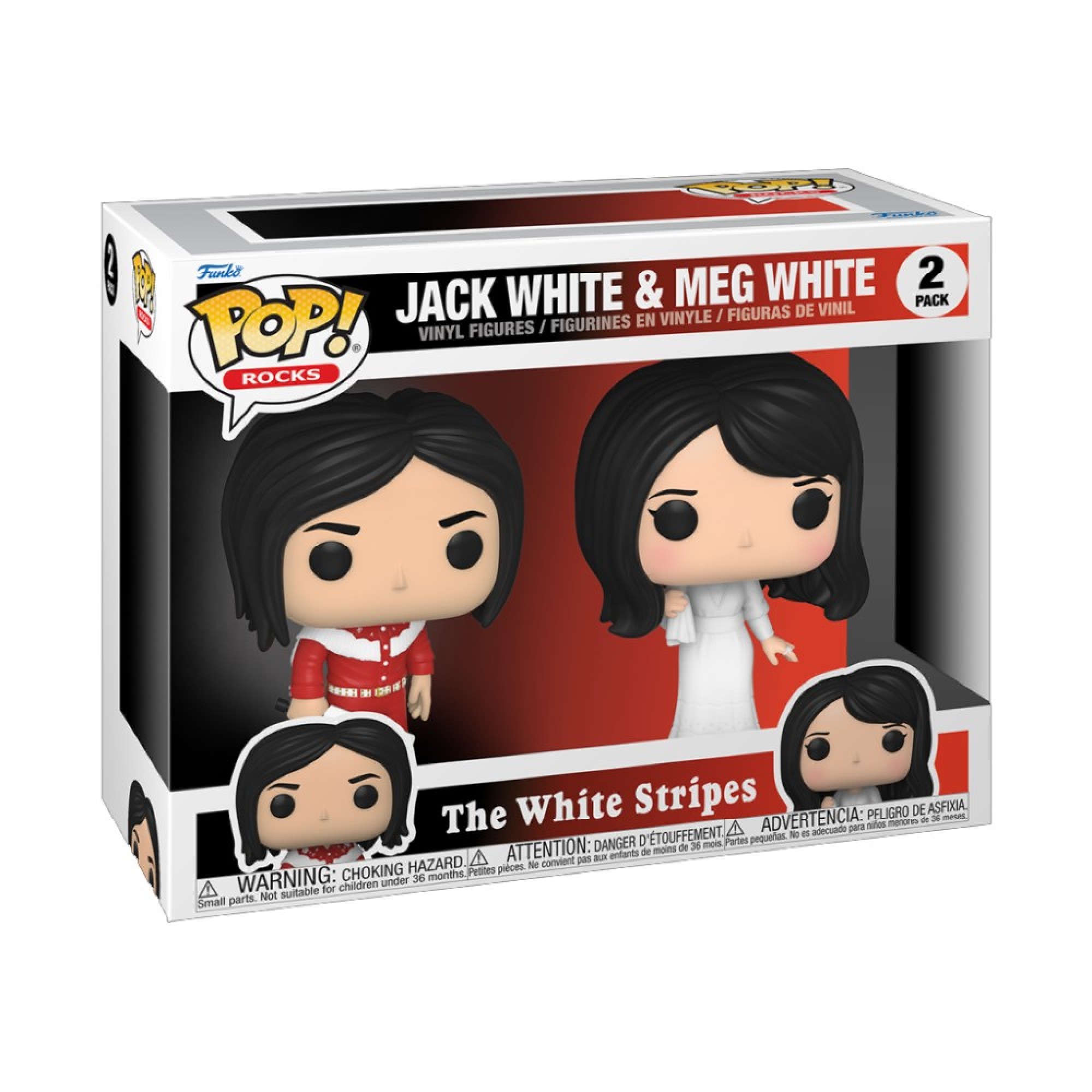 Funko Pop! 2-Pack Rocks: The White Stripes - Jack White Meg White Vinyl Figures - ToyCity Online ...